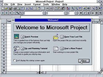 Microsoft Project 4.0 - Stats, Downloads and Screenshots :: WinWorld
