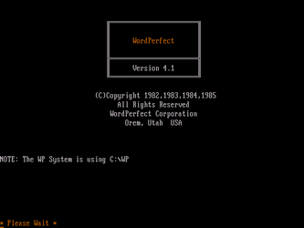 WordPerfect 4.x (DOS) - Stats, Downloads and Screenshots :: WinWorld