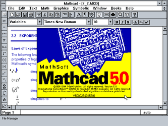 Mathcad 5.0 - Stats, Downloads and Screenshots :: WinWorld