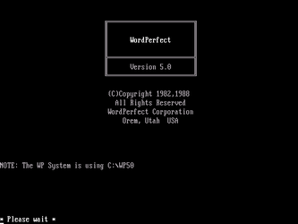 WordPerfect 5.0 (DOS) - Stats, Downloads and Screenshots :: WinWorld