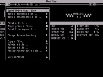 WordStar 5.5 - Stats, Downloads and Screenshots :: WinWorld