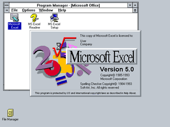 Microsoft Excel 5.x - Stats, Downloads and Screenshots :: WinWorld