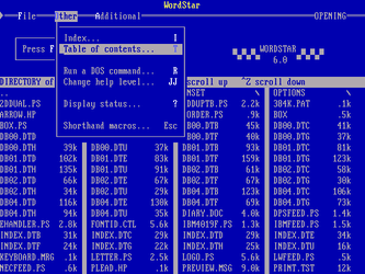 WordStar 6 - Stats, Downloads and Screenshots :: WinWorld