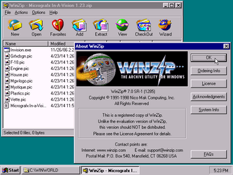 WinZip 7.0 - Stats, Downloads and Screenshots :: WinWorld
