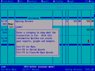 Quicken 8.x (DOS) - Stats, Downloads and Screenshots :: WinWorld