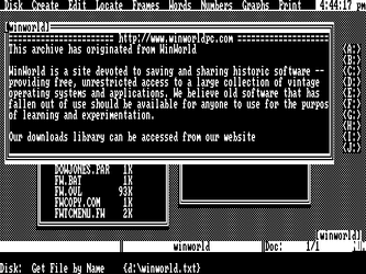 FrameWork 1.0 - Stats, Downloads and Screenshots :: WinWorld