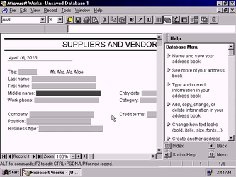 Microsoft Works 4.5 - Stats, Downloads and Screenshots :: WinWorld