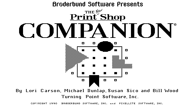 WinWorld: The Print Shop Companion The NEW PSC (DOS)